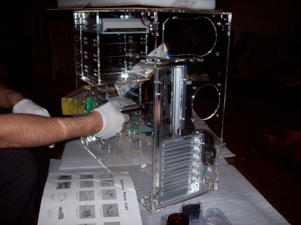 Assembling Sunbeam AC-T Transparent Clear Acrylic ATX Mid Tower ...